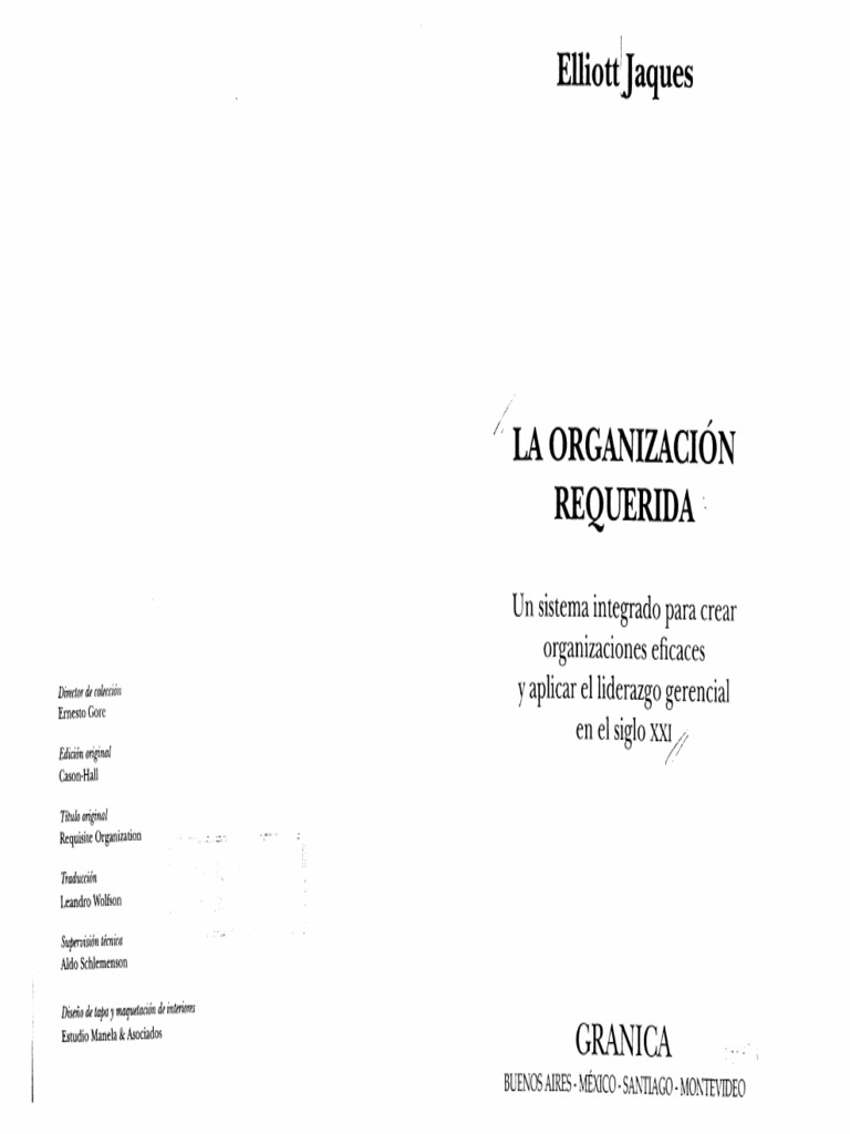 Jaques - La Organización Requerida | PDF