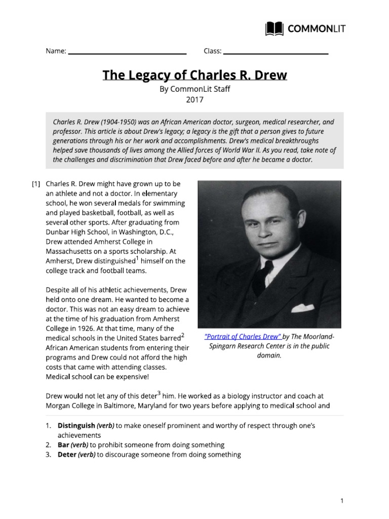 Charles Drew | PDF