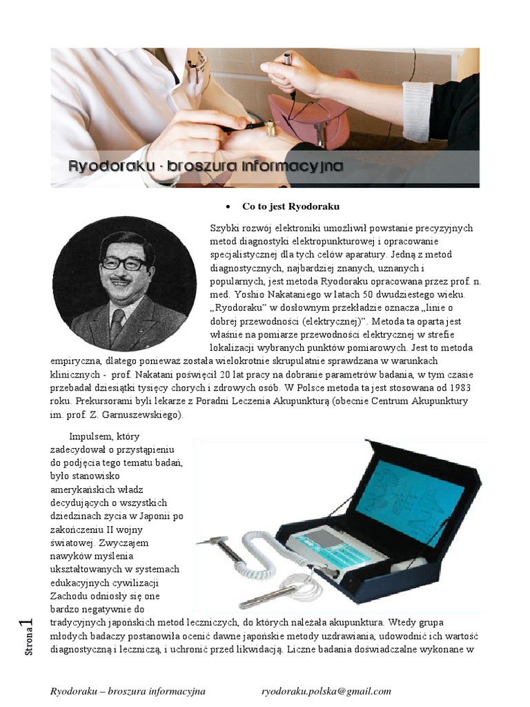 Broszura Ryodoraku 2011 | PDF Broszura Ryodoraku 2011 | PDF