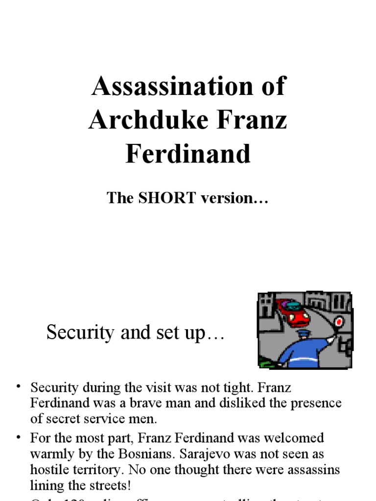 Assassination of Archduke Franz Ferdinand | PDF | Mystery, Thriller ...
