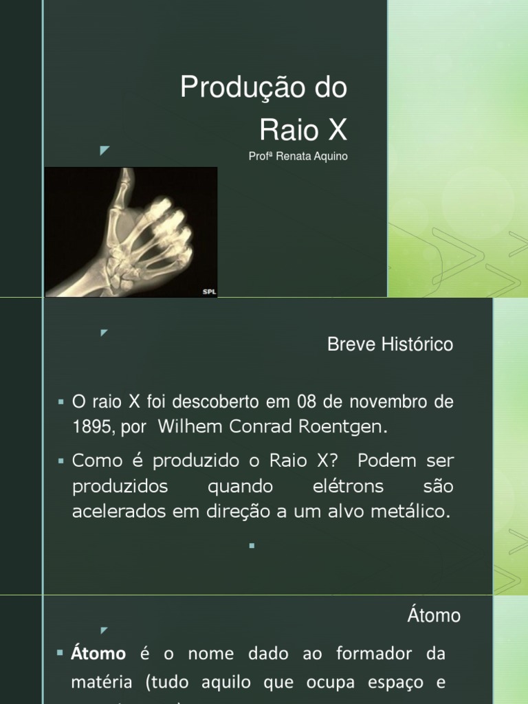 produção de raio x | PDF | Elétron | Raio X