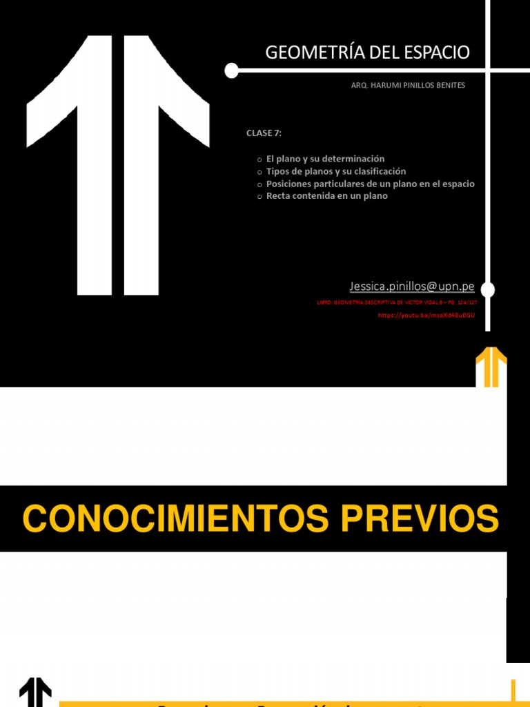 02 CLASE 9_ POSICIONES PARTICULARES DE UN PLANO E INTERSECCIÓN DE RECTA Y PLANO(1) | PDF ...