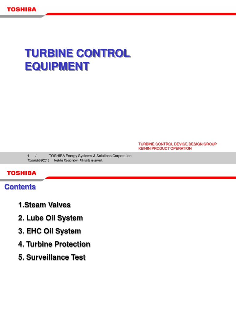 2-3, 2-4, 2-5 - Turbine Control Equipment - Lube Oil System - Hydraulic ...