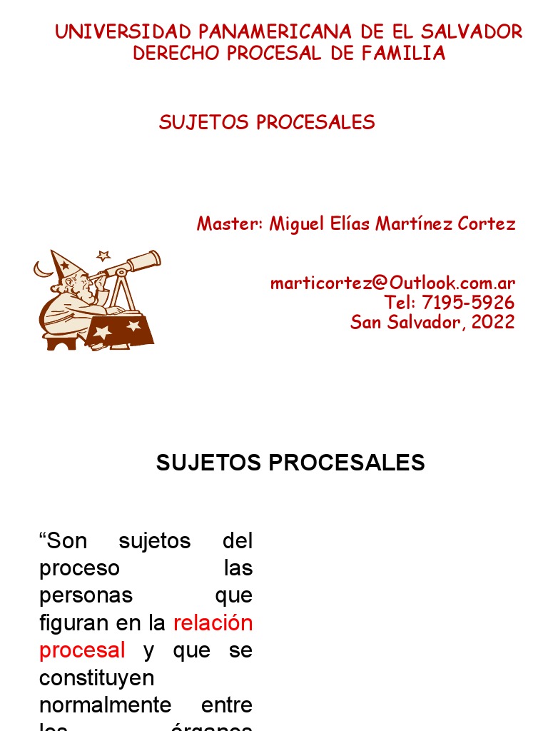 3 - Sujetos Procesales. 1era | PDF | Ley procesal | Mandato