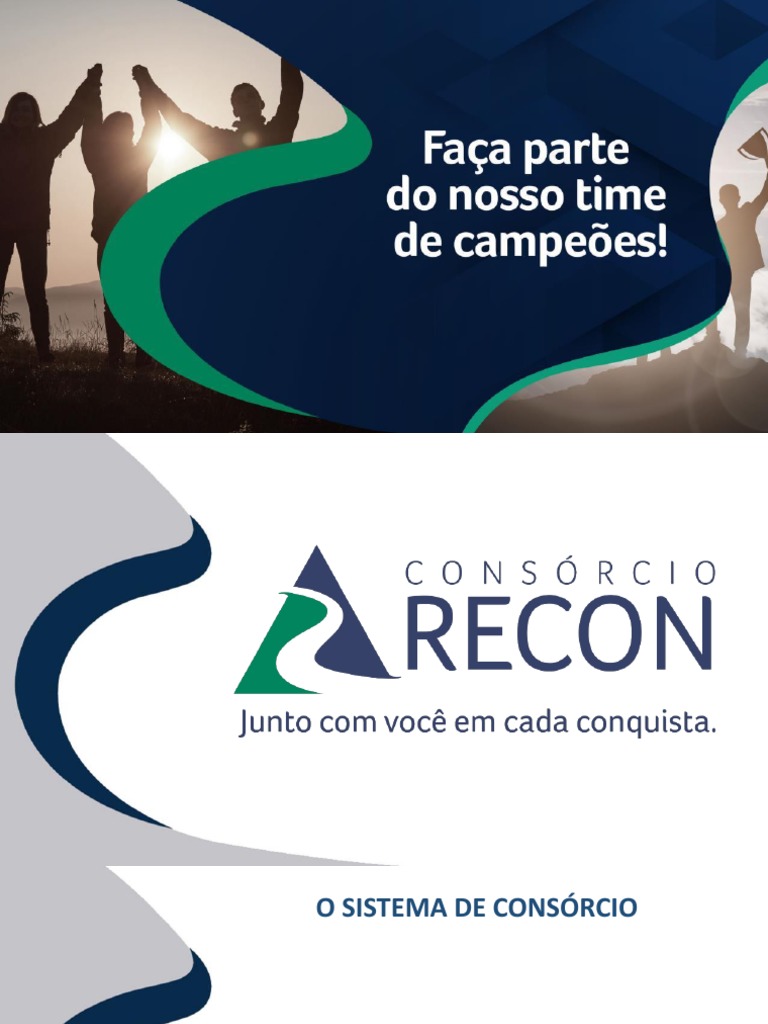 Apresentação Recon | PDF | Consórcio | Cartão de crédito