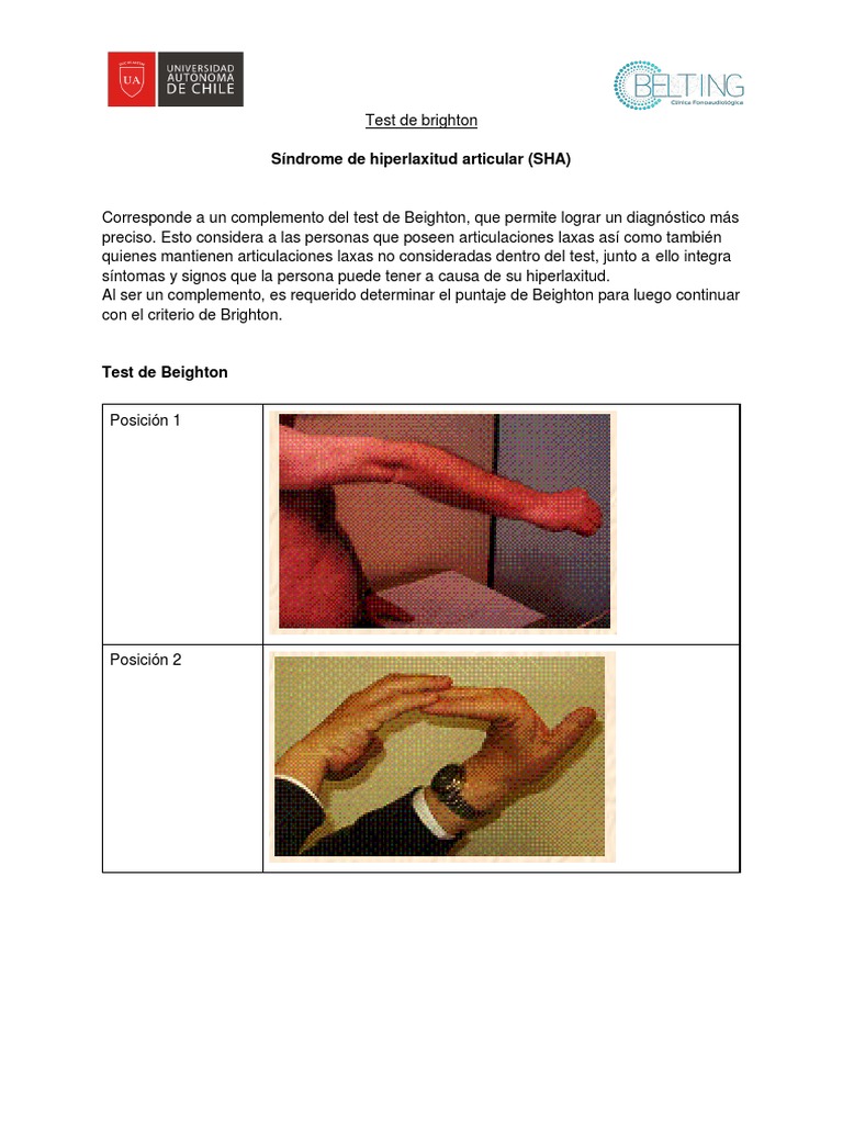 Test de Brighton - Protocolo | Descargar gratis PDF | Medicina ...