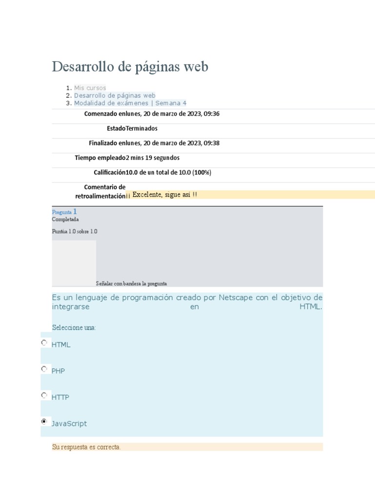 Desarrollo de Páginas Web S4 | Descargar gratis PDF | Página web | Script Java