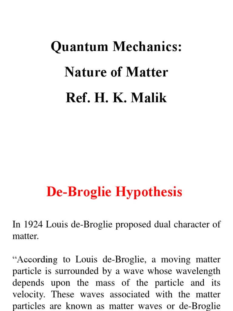 Module 2 Quantum Mechanics | PDF | Waves | Uncertainty Principle