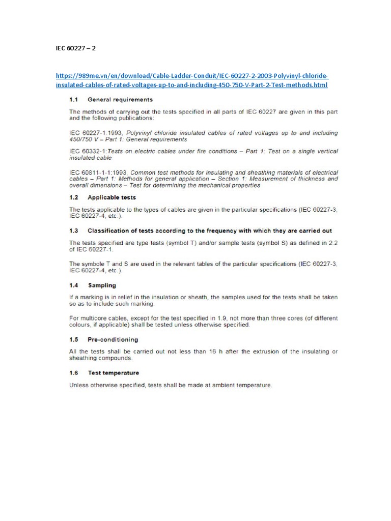 Iec 60227 2 | PDF