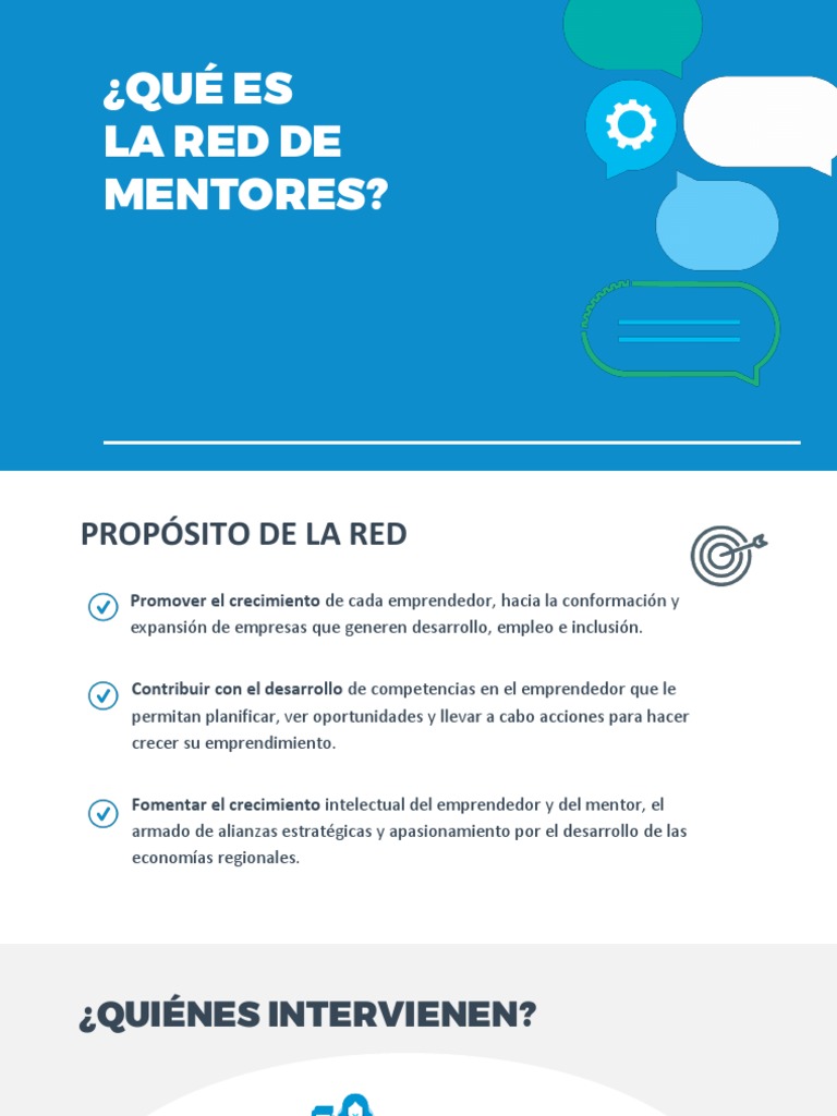 Qué Es La Red de Mentores | Descargar gratis PDF | Iniciativa empresarial | Negocios económicos