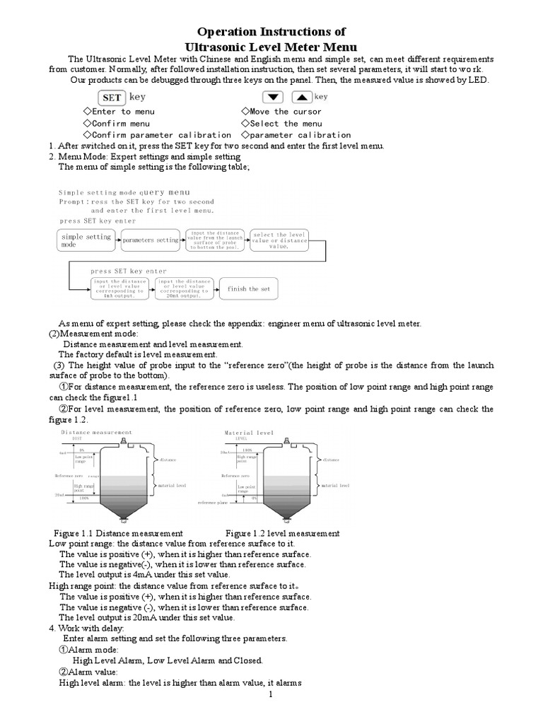 3 - Manuals Ultrasonic Level Meter Version2.0 Holykell | PDF | Pipe ...