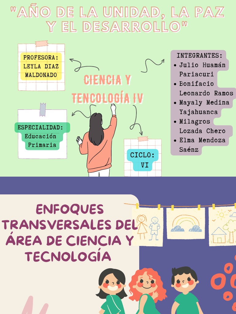 Enfoques Transversales Del Área de Ciencia y Tecnología | PDF