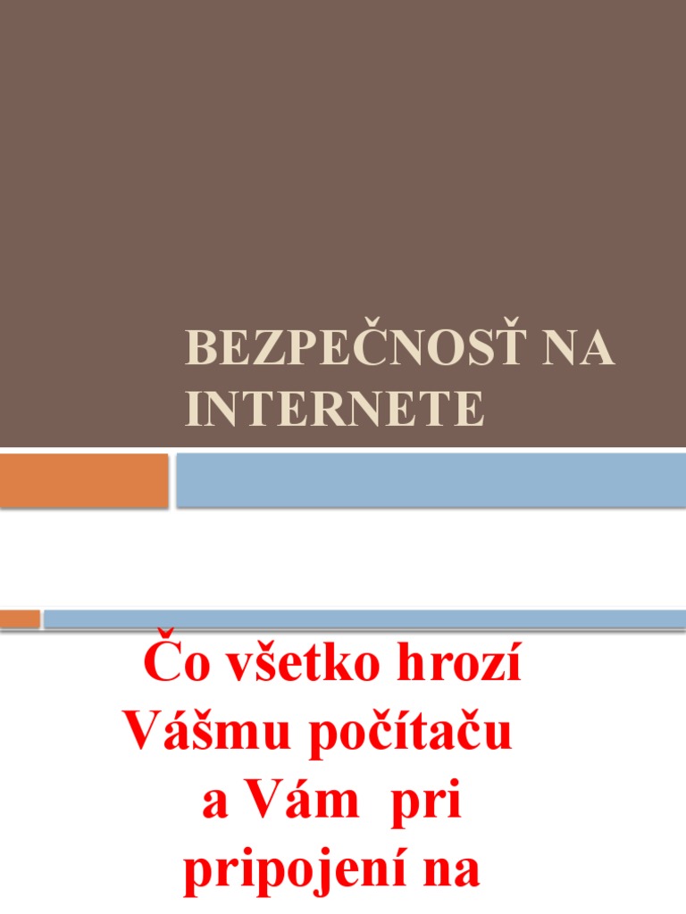 Bezpecne Na Internete | PDF