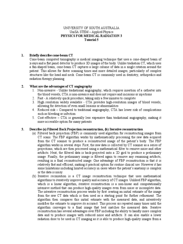 Computed Tomography | PDF | Ct Scan | Radiation Therapy