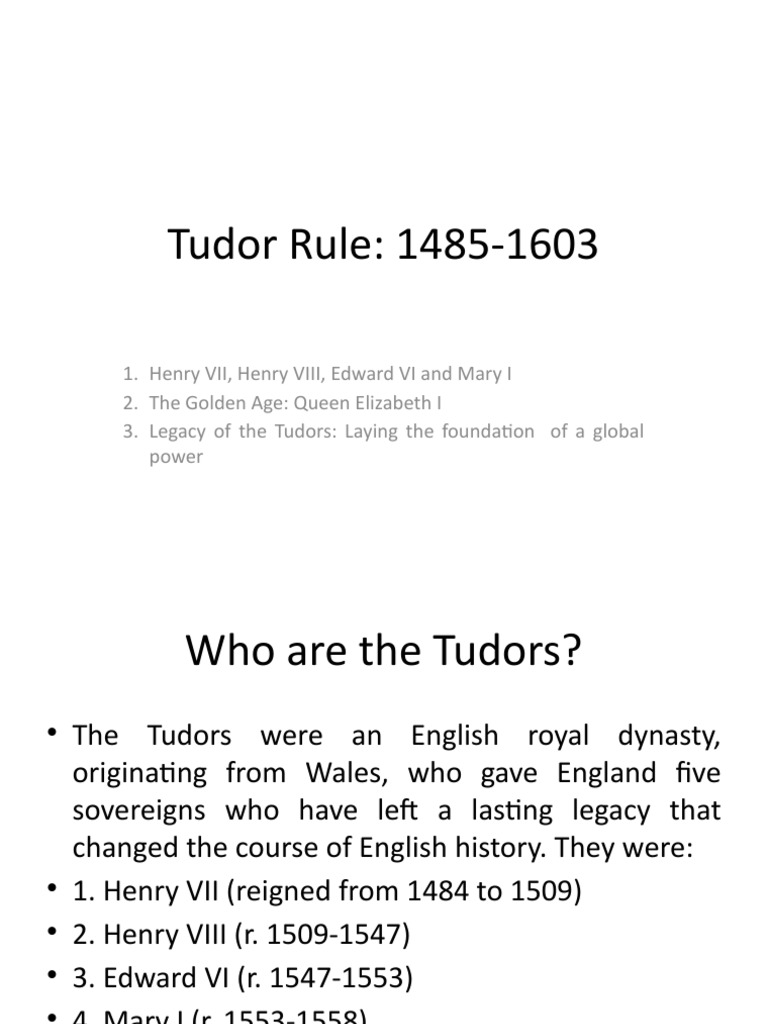 Tudor Rule | PDF | House Of Tudor | Wars Of The Roses