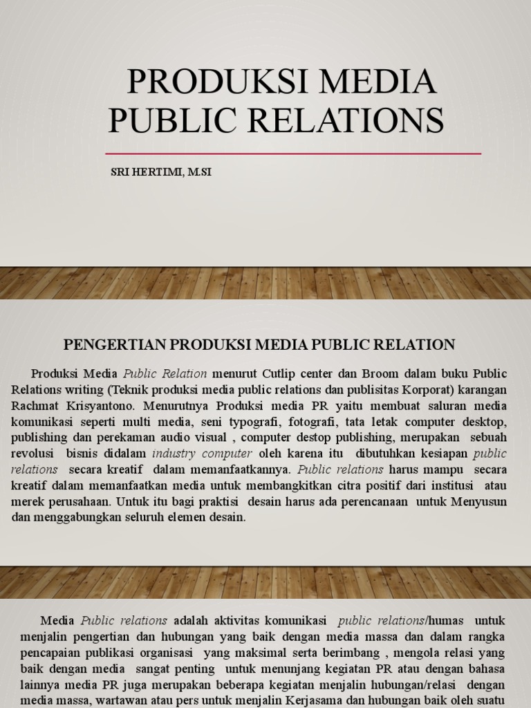 Produksi Media PR | PDF