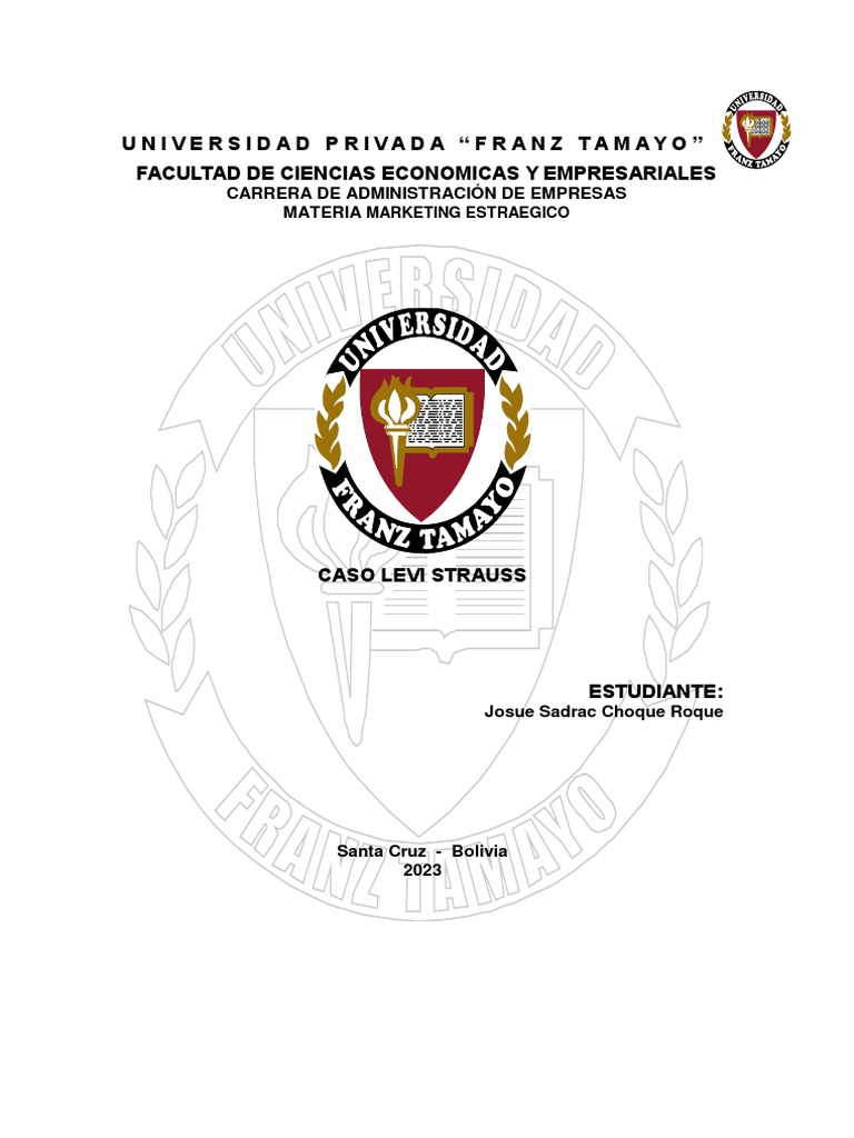 Caso Levi Strauss | PDF | Marketing | Mercado (economía)