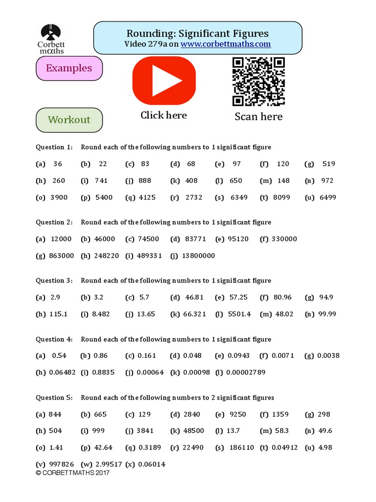 Rounding Significant Figures PDF | PDF | Arithmetic | Mathematics