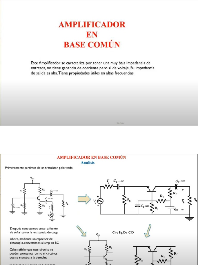 Amplificador Base Comun | PDF