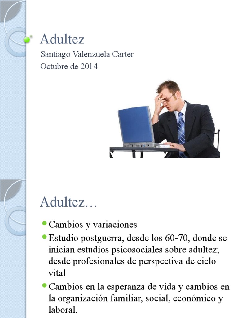 Clase 09 Adultez | PDF | Adultos | Ciencias del comportamiento