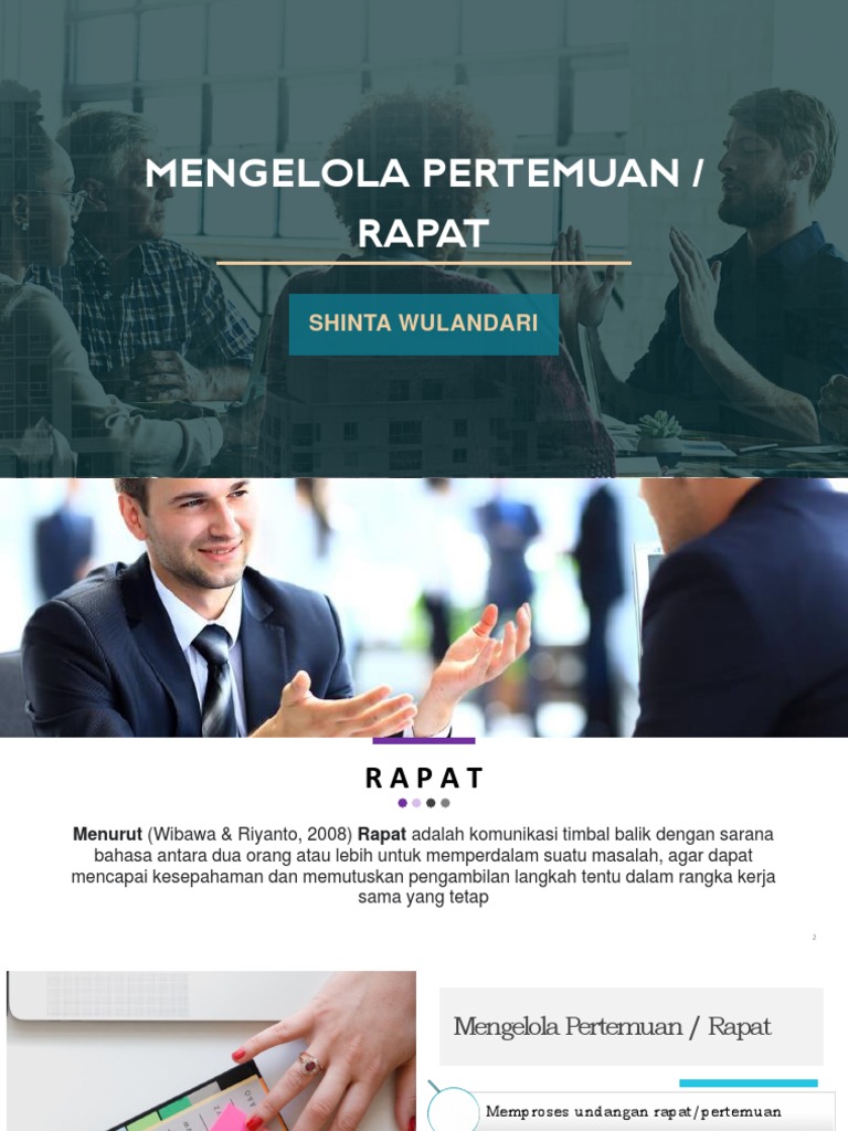 Mengelola Pertemuan Rapat Sw Bispar Pdf