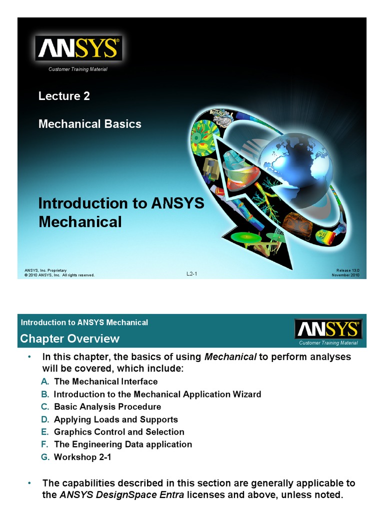 Mech-Intro 13.0 L02 Basics | PDF