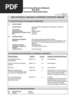 DC200 Silicone Fluid 100CS - MSDS | PDF | Fires | Firefighting