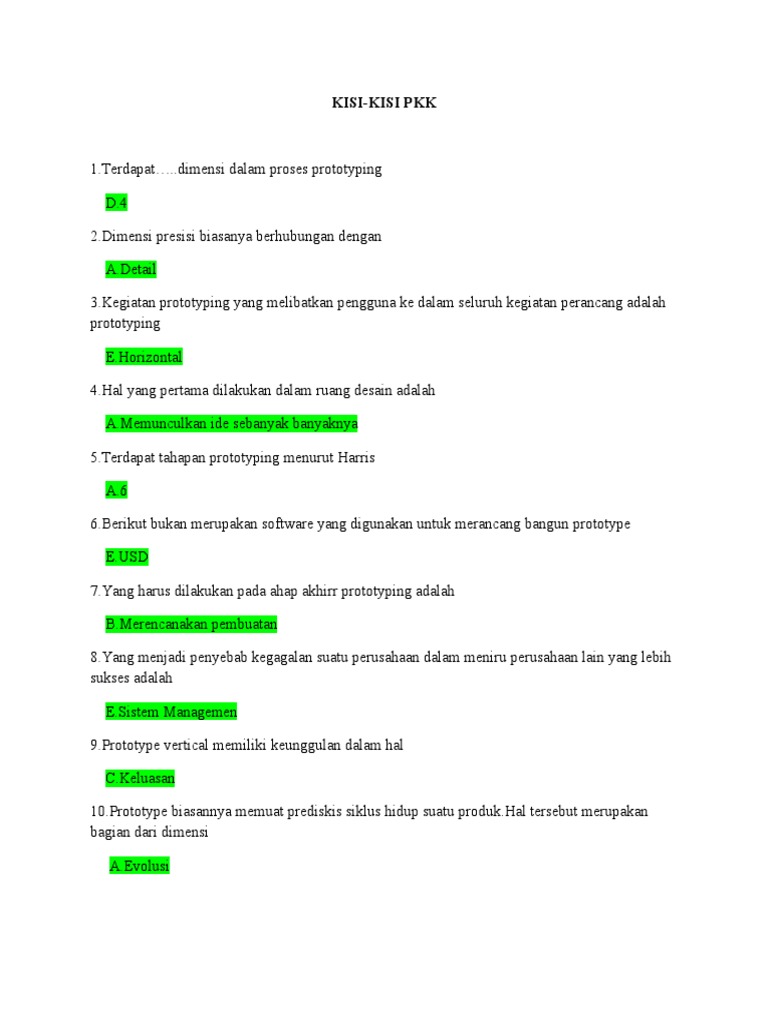 Dimensi dan Syarat Prototyping | PDF | Komputer