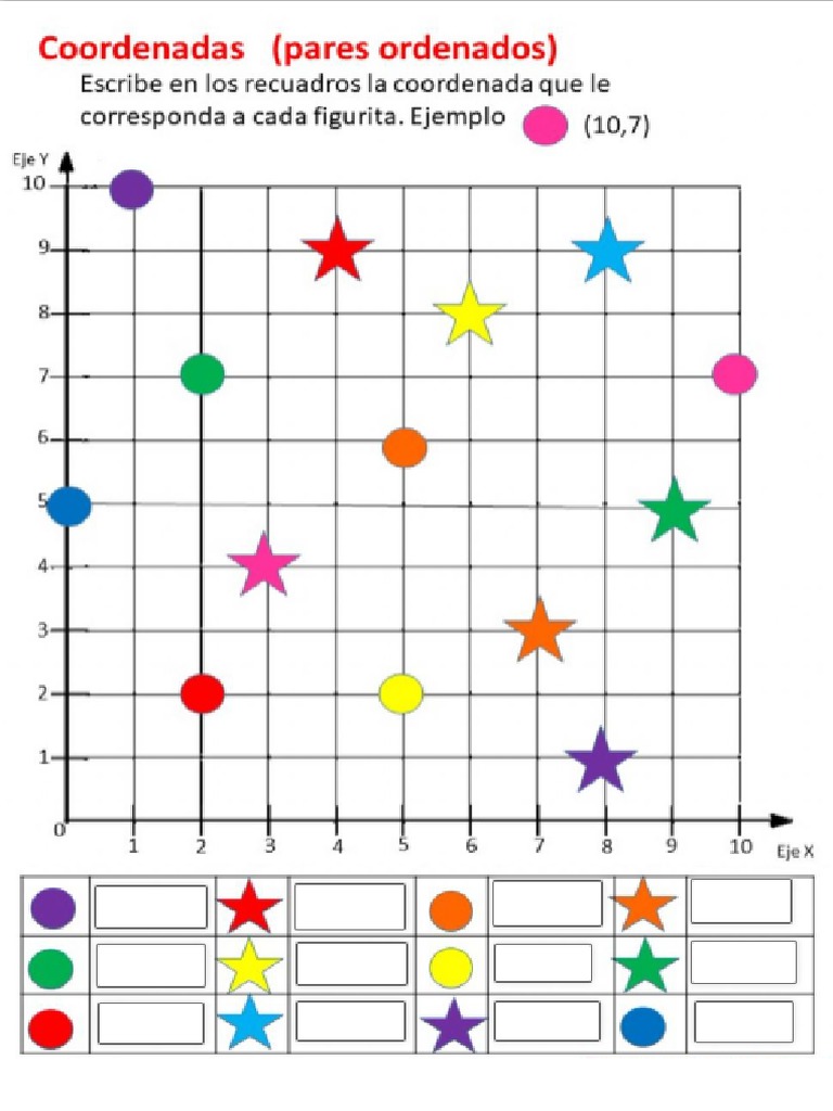 Ejemplos de Coordenadas para Niños | PDF