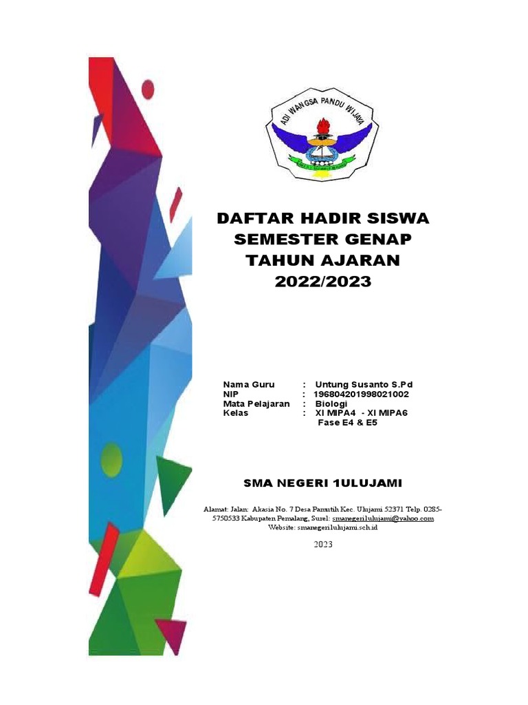 Cover Sma Negeri 1 Ulujami | PDF