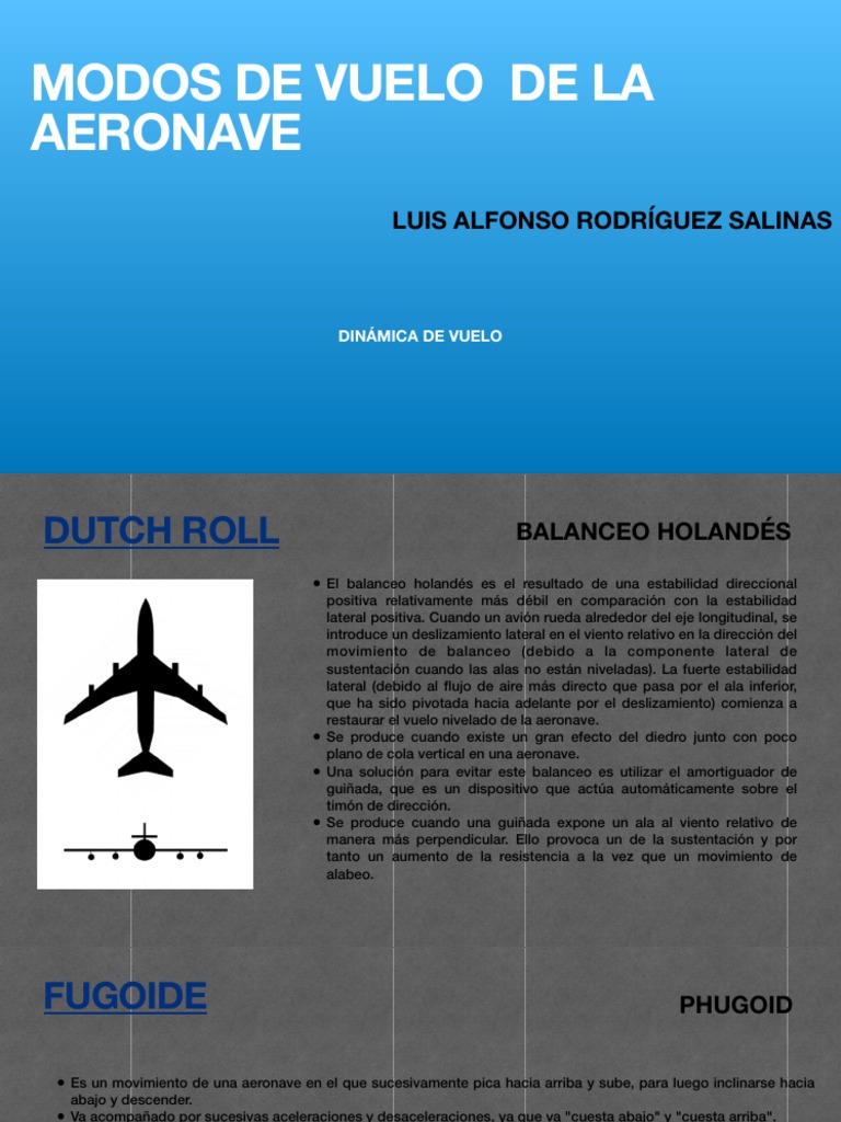 Modos de Vuelo | PDF | Avión | Levantar (Fuerza)