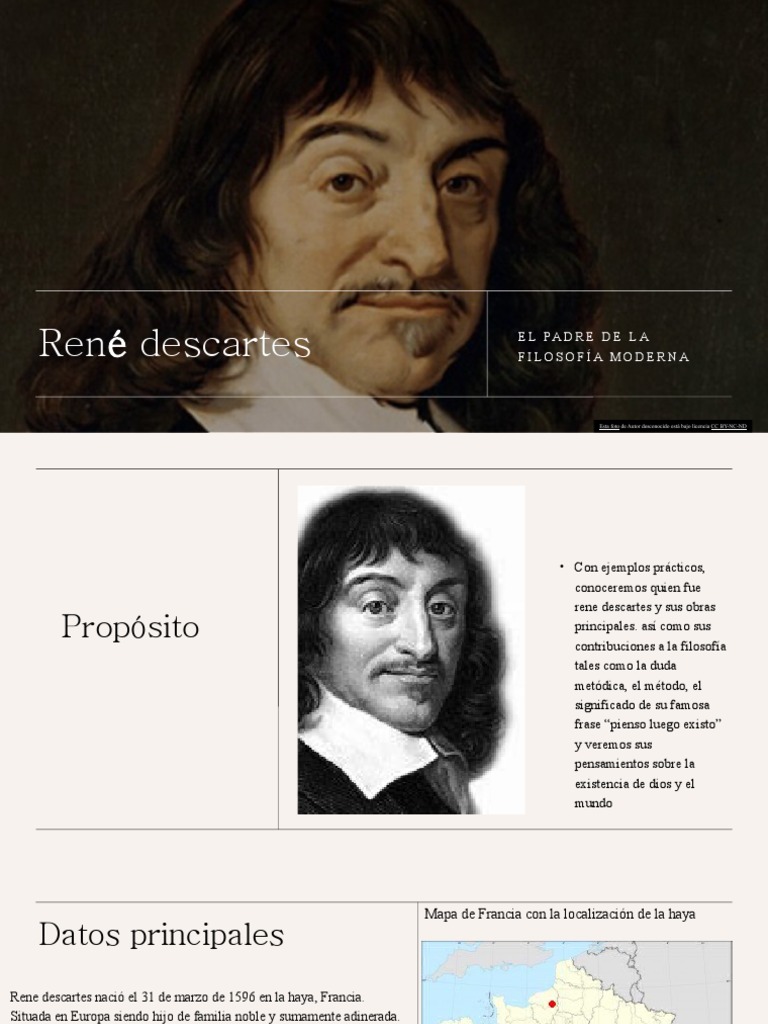 Descartes: Padre de la Filosofía Moderna | PDF | René Descartes | Certeza
