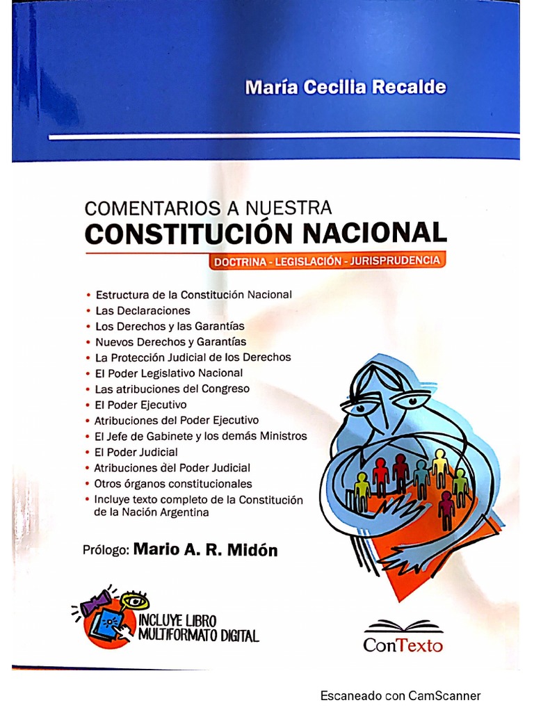 Recalde Cecilia - Comentarios A Nuestra Constitucion Nacional 2020 - Capitulos I y II | PDF