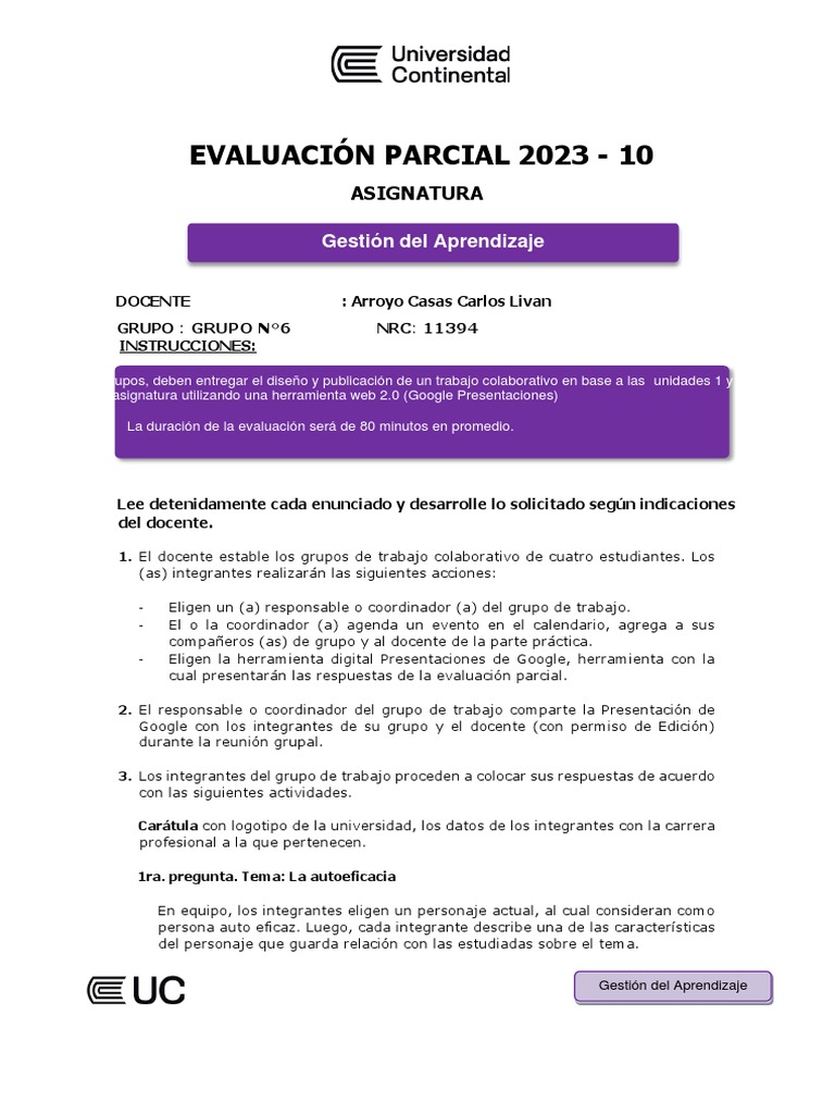 Consigna Evaluación - Parcial - GDA 2023-10 (A) | PDF | Aprendizaje | Informática