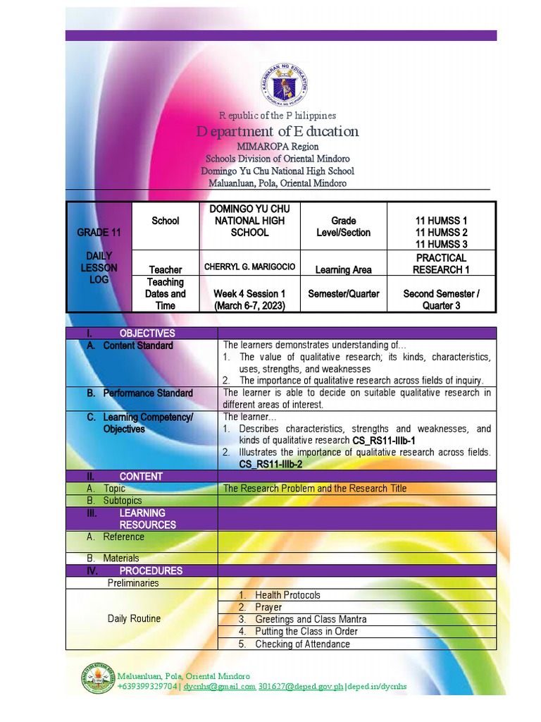 PR1 (Week 4 Session 1) | PDF | Theory | Experience