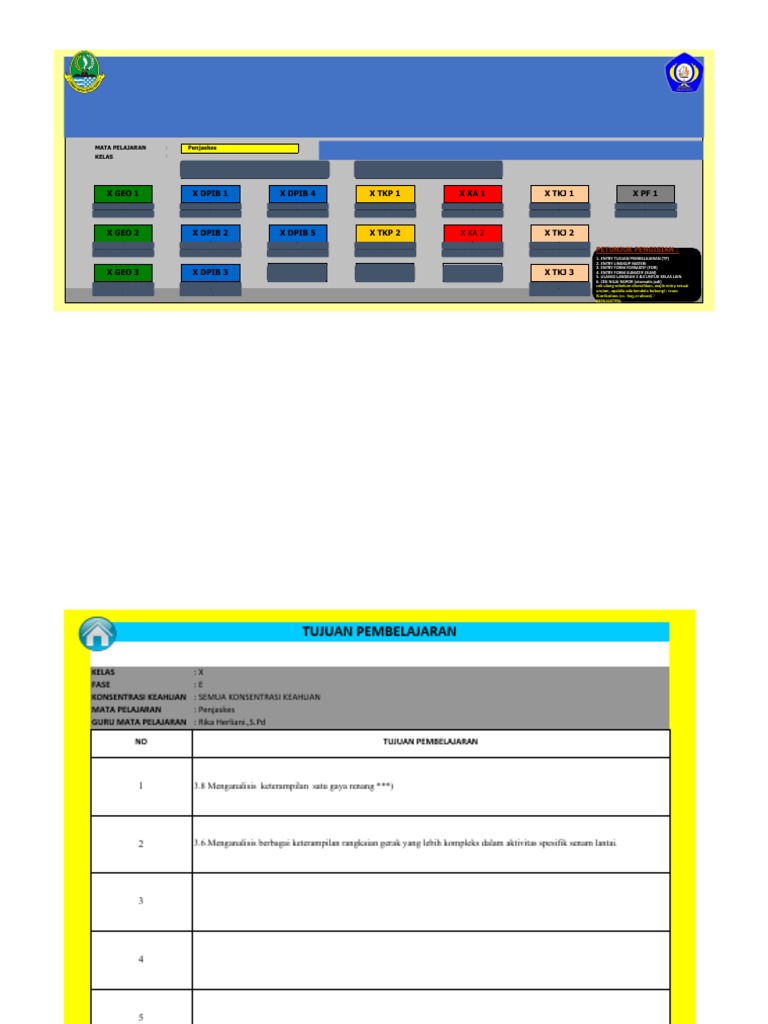 Format Nilai Penjas STS Genap - Kelas X 2022-2023 | PDF