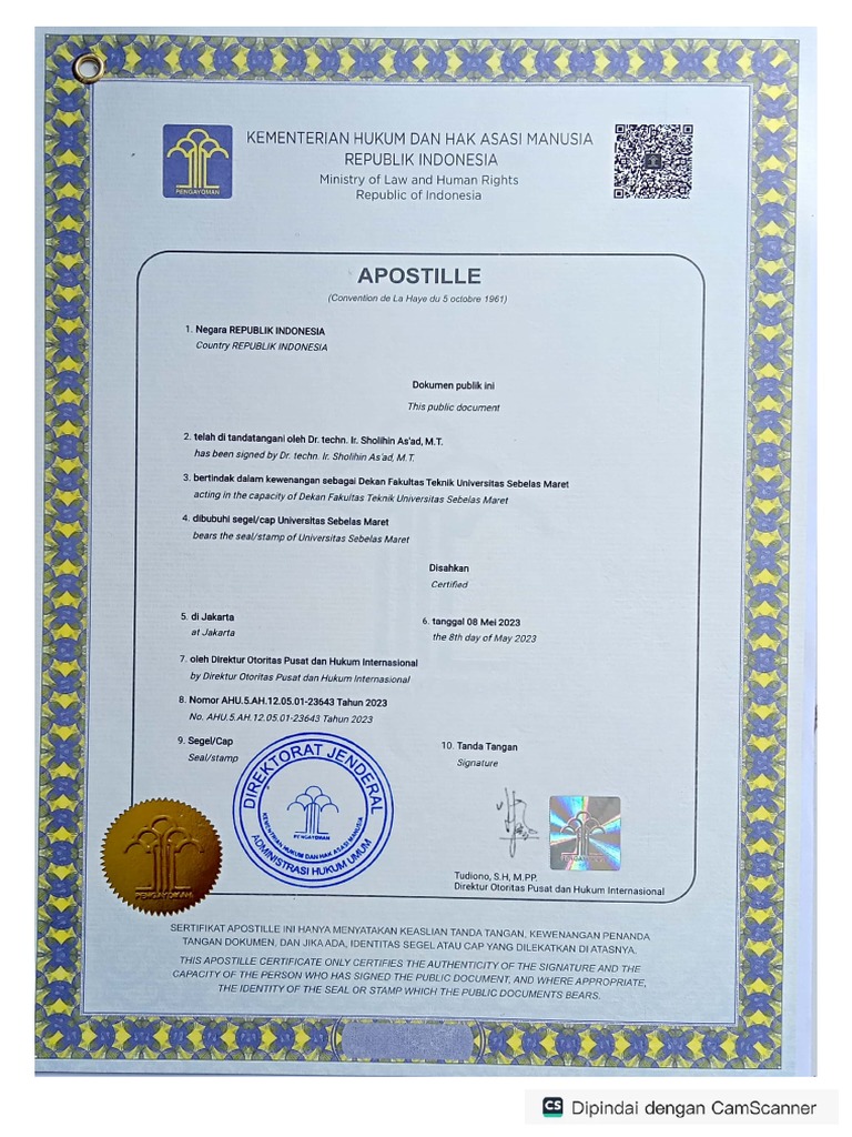 Lidwina Transkrip Appostil | PDF