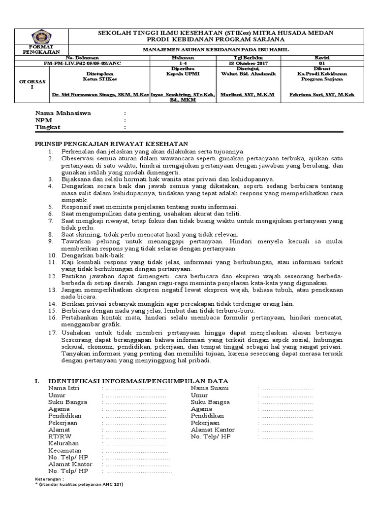 Form Askeb Anc | PDF