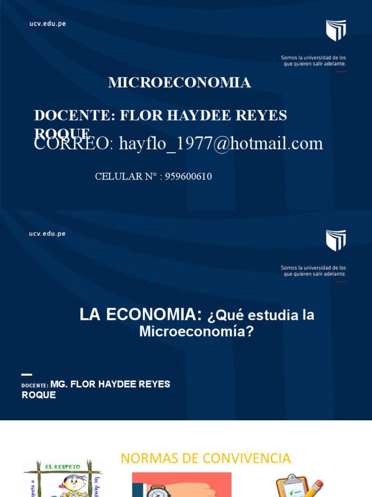 Sesion 1 MICROECONOMIA 2022 | PDF | Microeconomía | Ciencias económicas