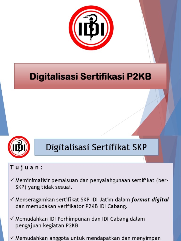 P2KB - Digitalisasi Akreditasi P2KB IDI Jatim (Dr. Nurhadji) | PDF