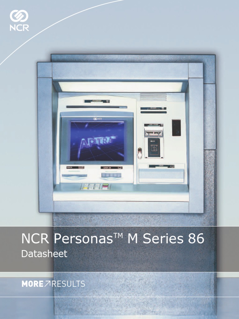 NCR Personas M Series 86: Datasheet | PDF | Automated Teller Machine | Printer (Computing)