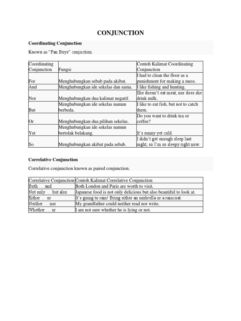 CONJUNCTION | PDF | Linguistics | Syntax