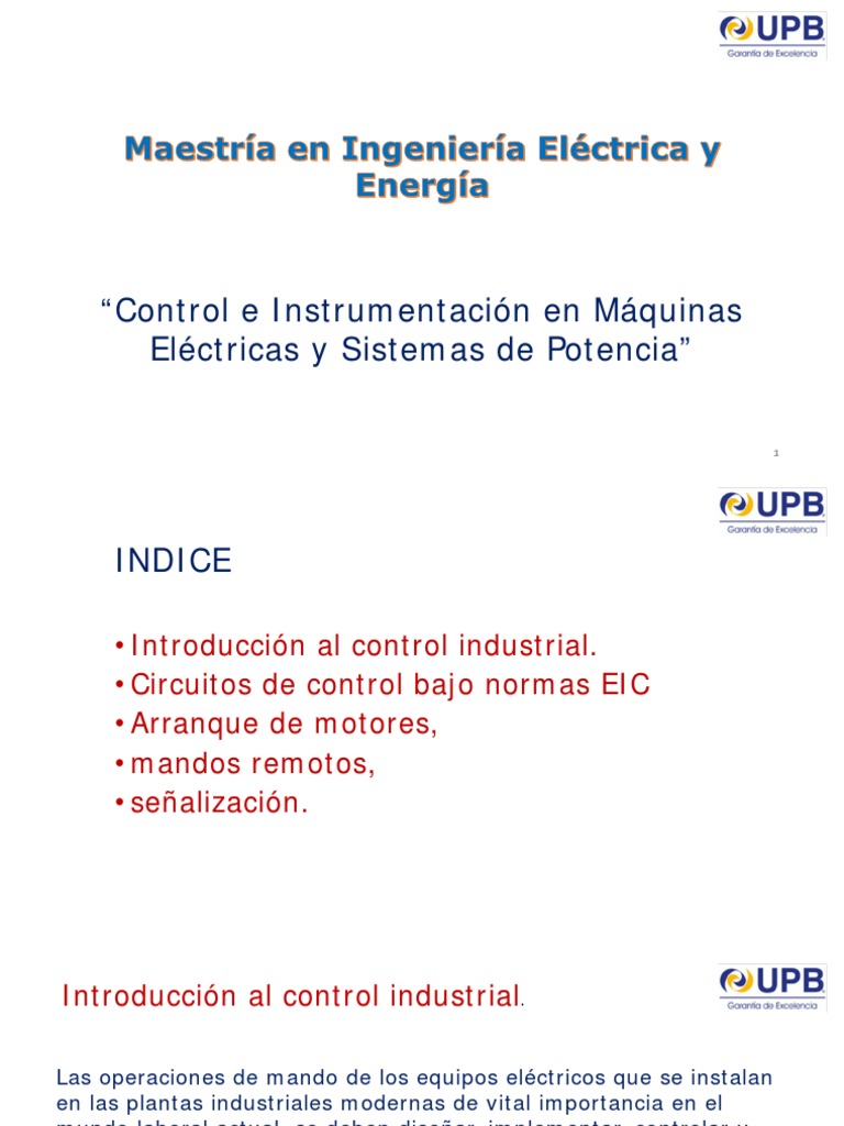1 Circuitos de Control | PDF | Relé | Corriente eléctrica