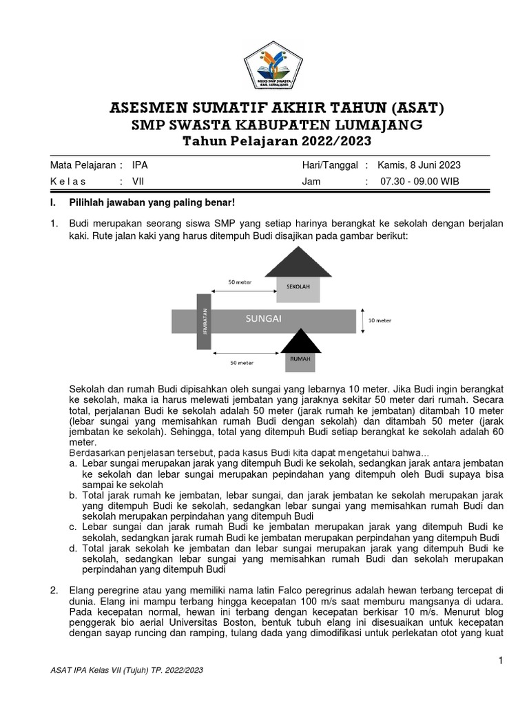 Soal + Kunjab Asat Ipa 7 | PDF