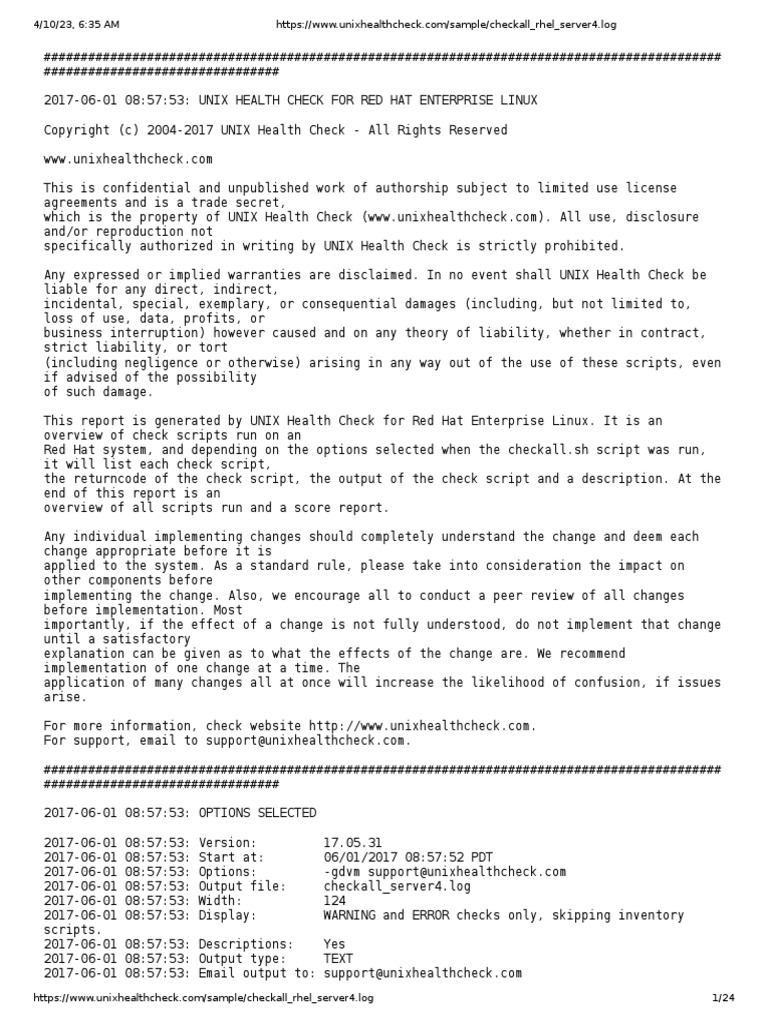 Checkall Rhel Server4 | PDF | File System | Computer Networking