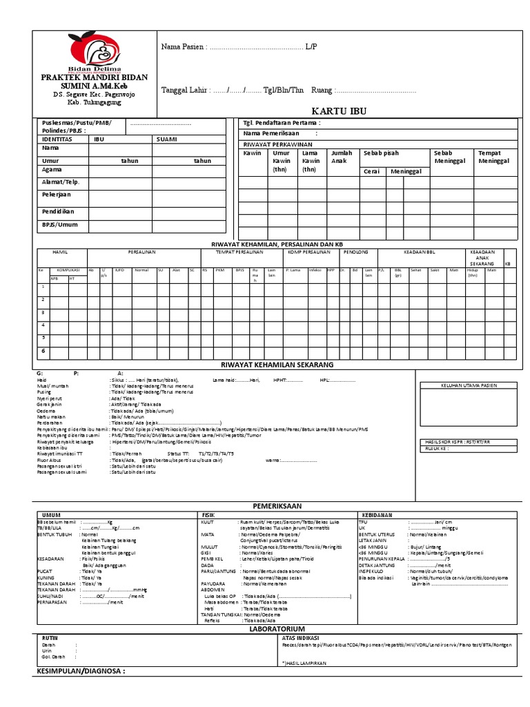 Kartu IBU TERBARUU DEPAN | PDF