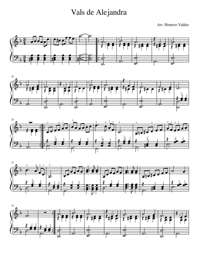 Vals de Alejandra | PDF