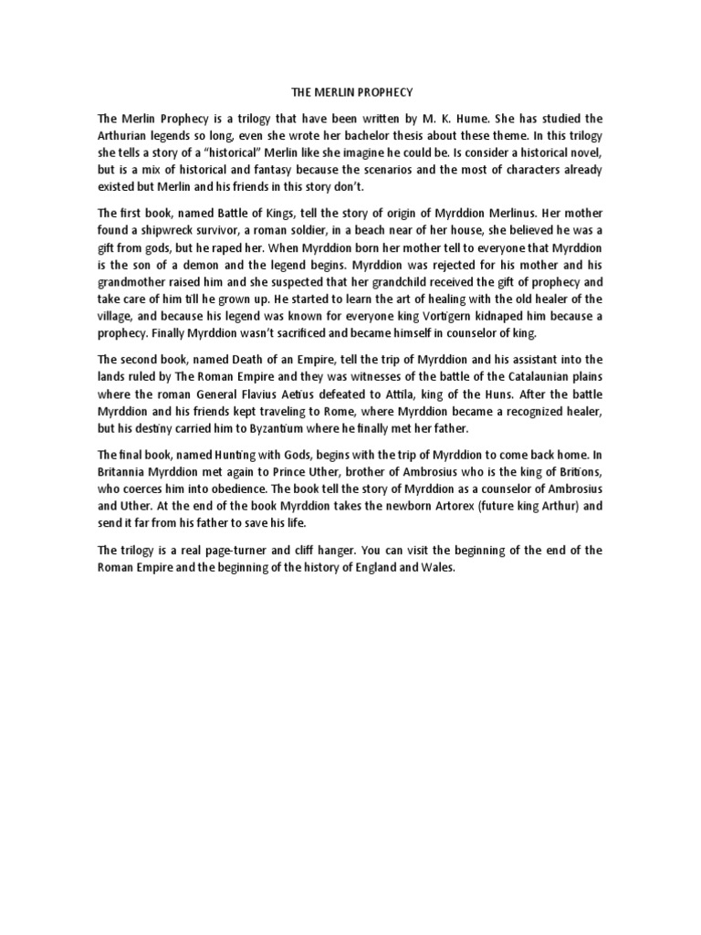 The Merlin Prophecy | PDF
