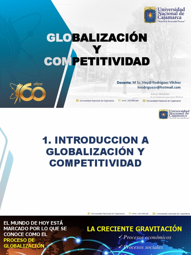 Globalización y Competitividad - 1 | PDF | Globalización | Comercio
