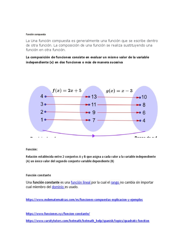 Función Compuesta | PDF